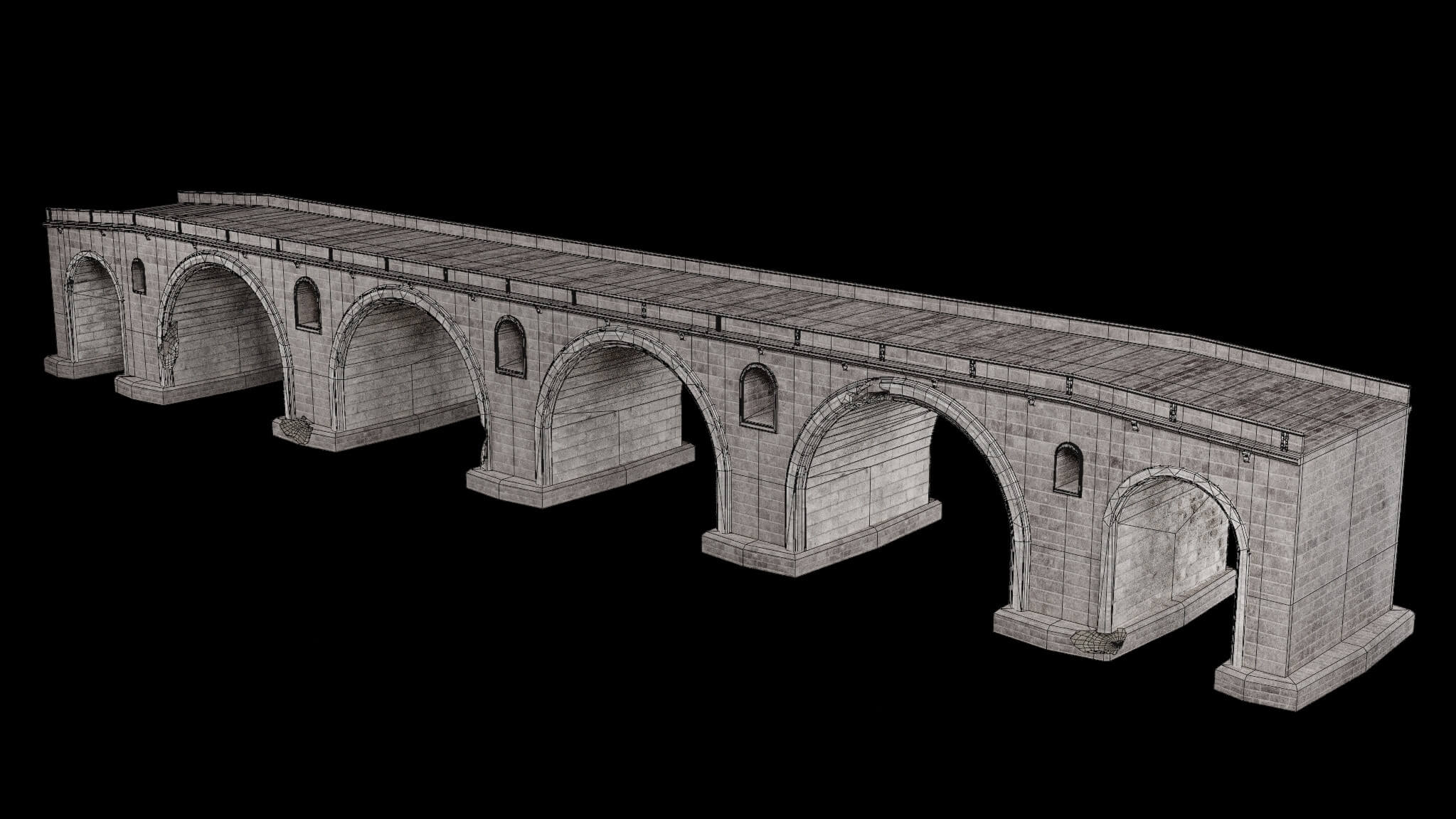Roman Bridge Ancient Grece Collection - 3D Model by Enterables