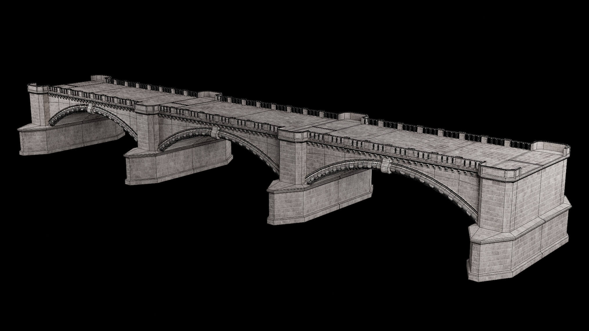 Roman Bridge Ancient Grece Collection - 3D Model by Enterables