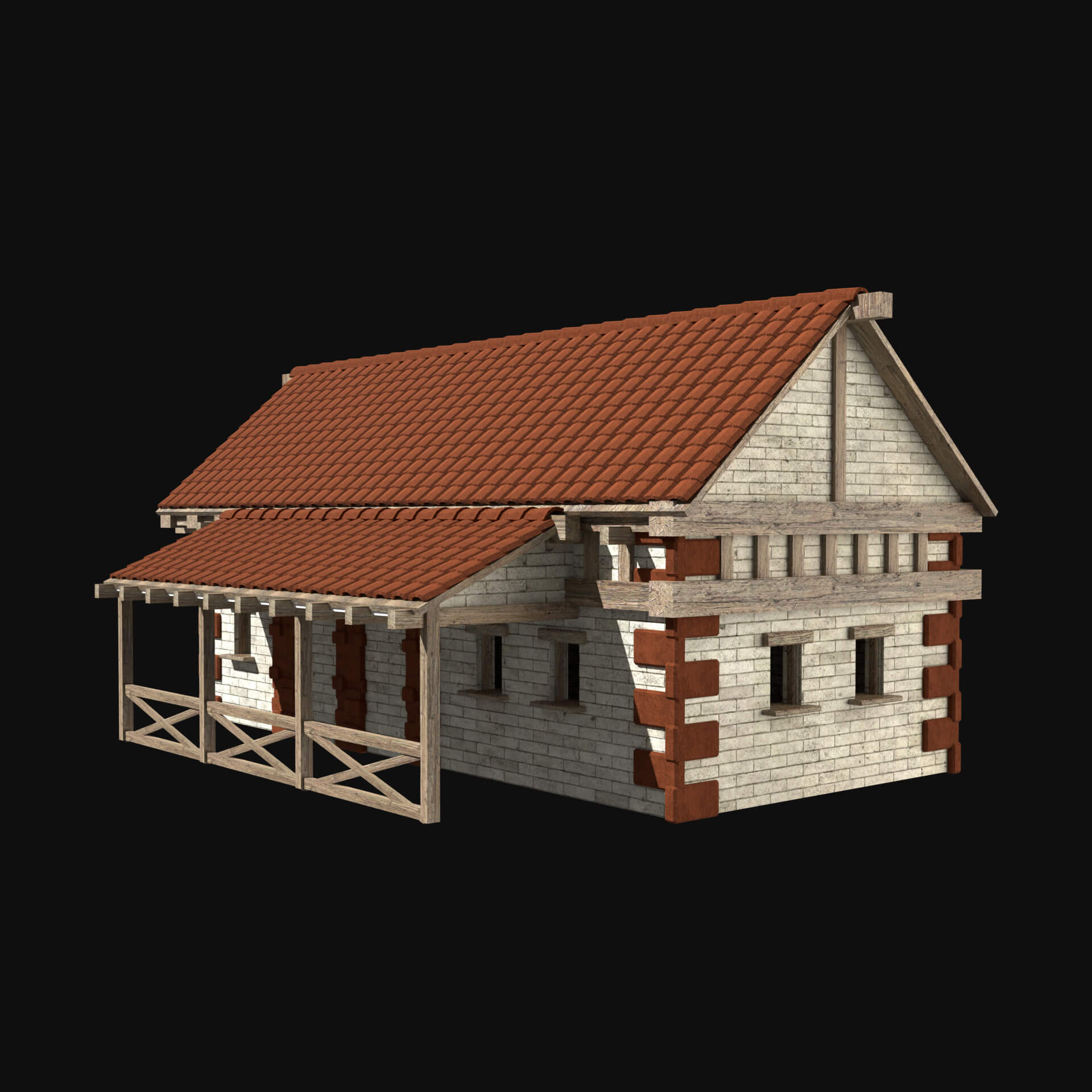 Roman Farm House 3d