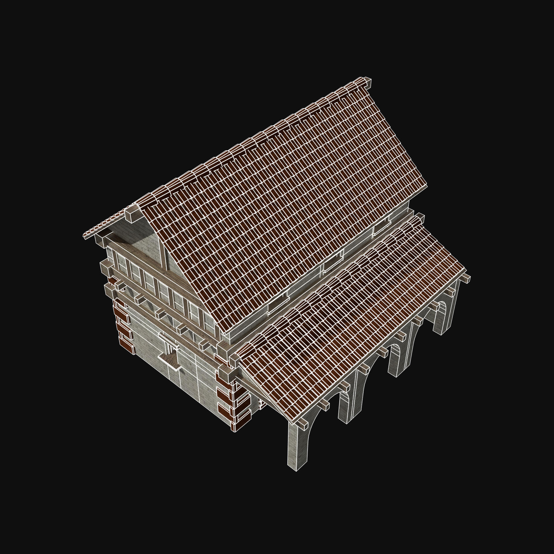 Roman Greek Ancient House Collection - 3D Model by Enterables