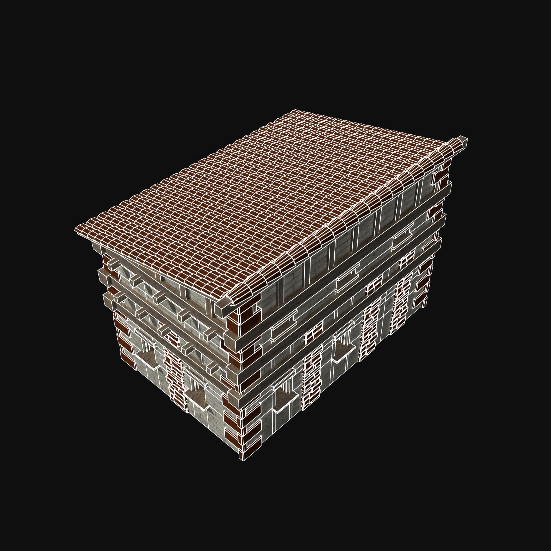 Roman Greek Ancient House Collection - 3D Model by Enterables