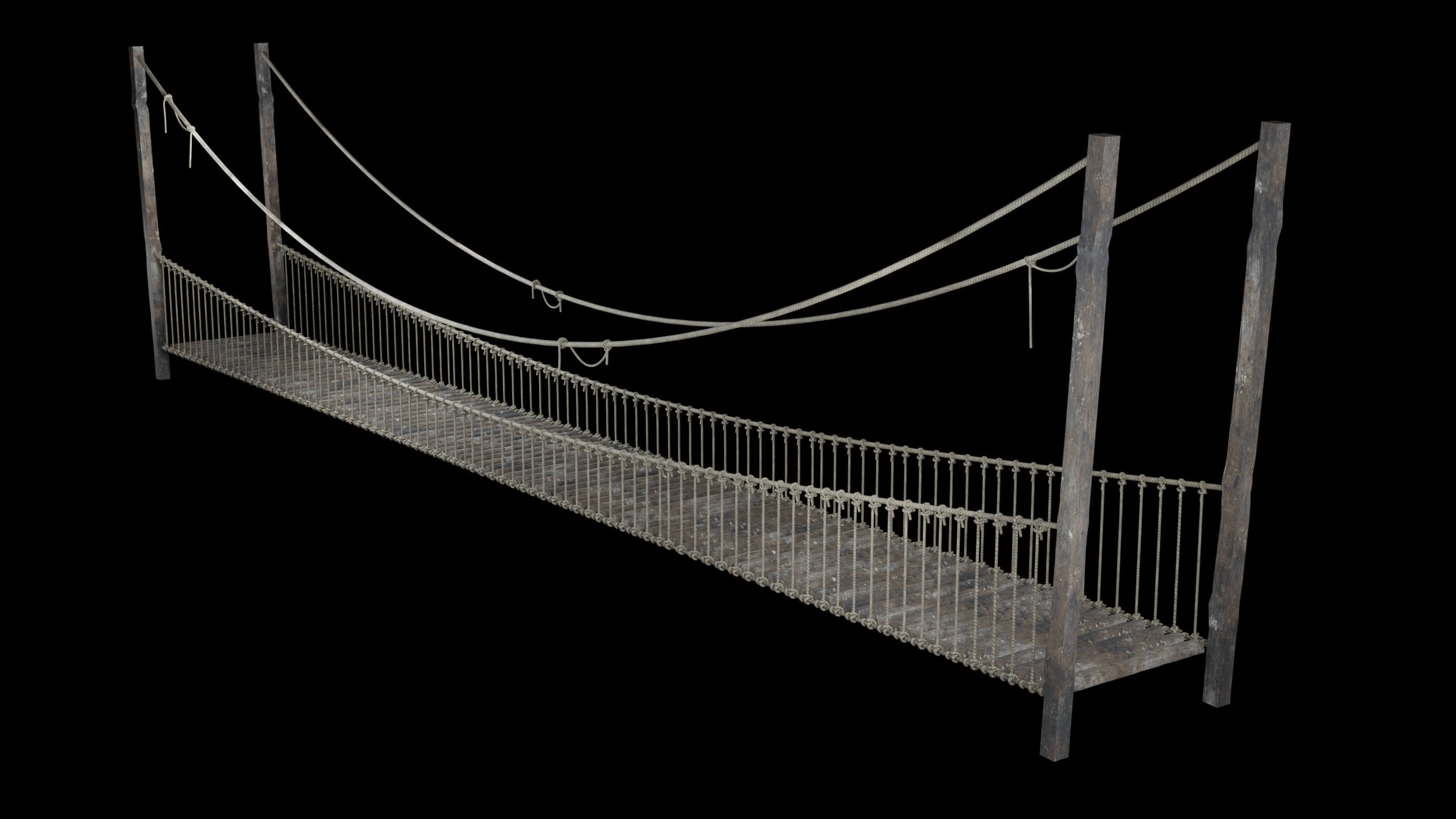 Rope Bridge Jungle Collection - 3D Model by Enterables