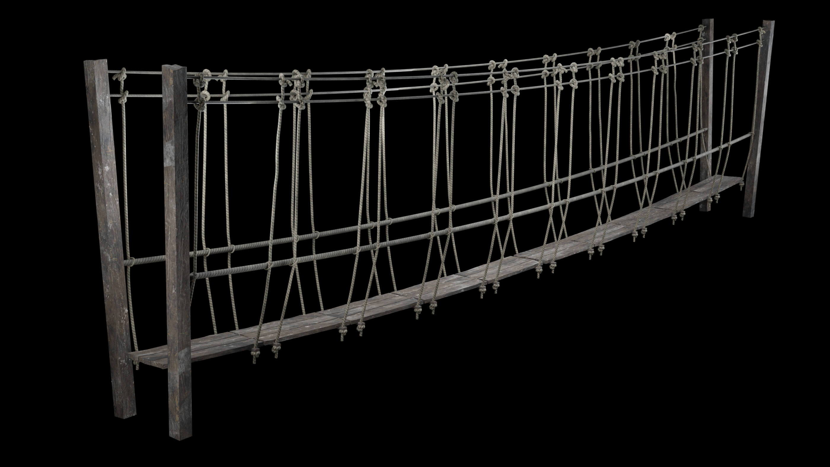 Rope Bridge Jungle Collection - 3D Model by Enterables