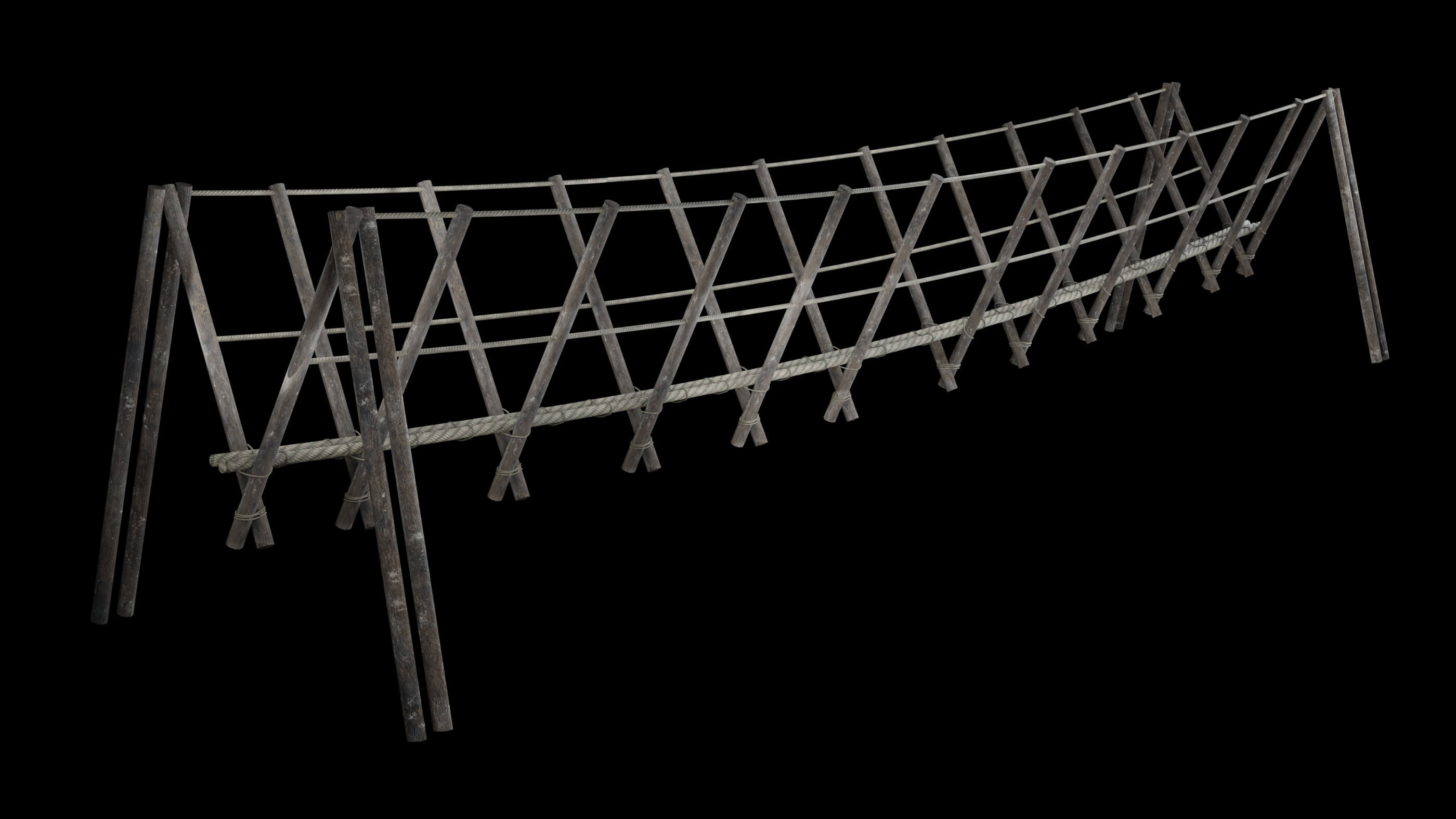 Rope Bridge Jungle Collection - 3D Model by Enterables