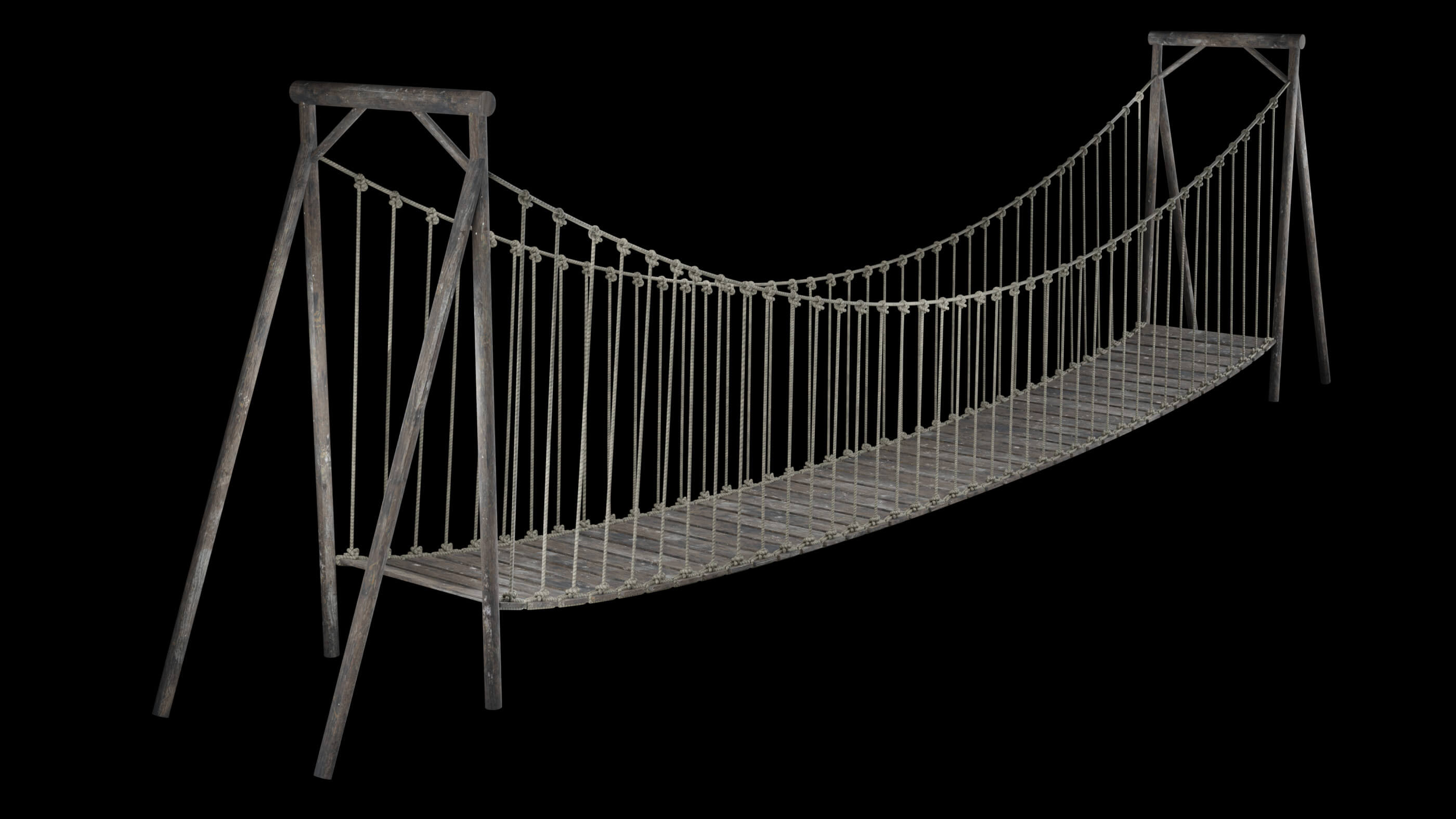 Rope Bridge Jungle Collection - 3D Model by Enterables
