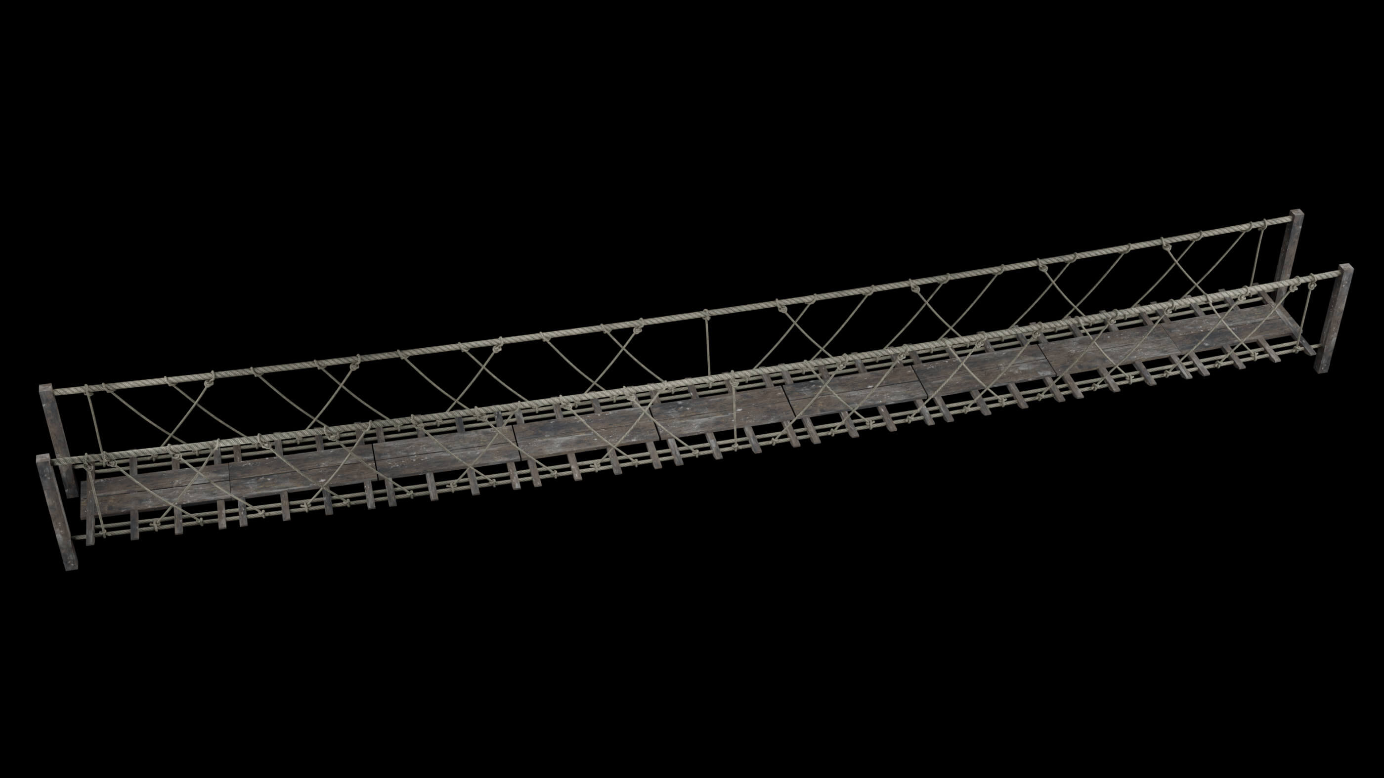 Rope Bridge Jungle Collection - 3D Model by Enterables