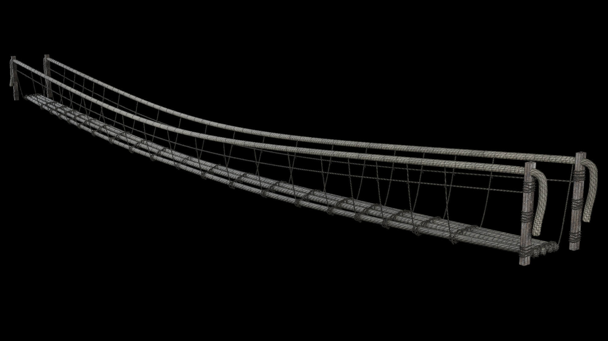Rope Bridge Jungle Collection - 3D Model by Enterables
