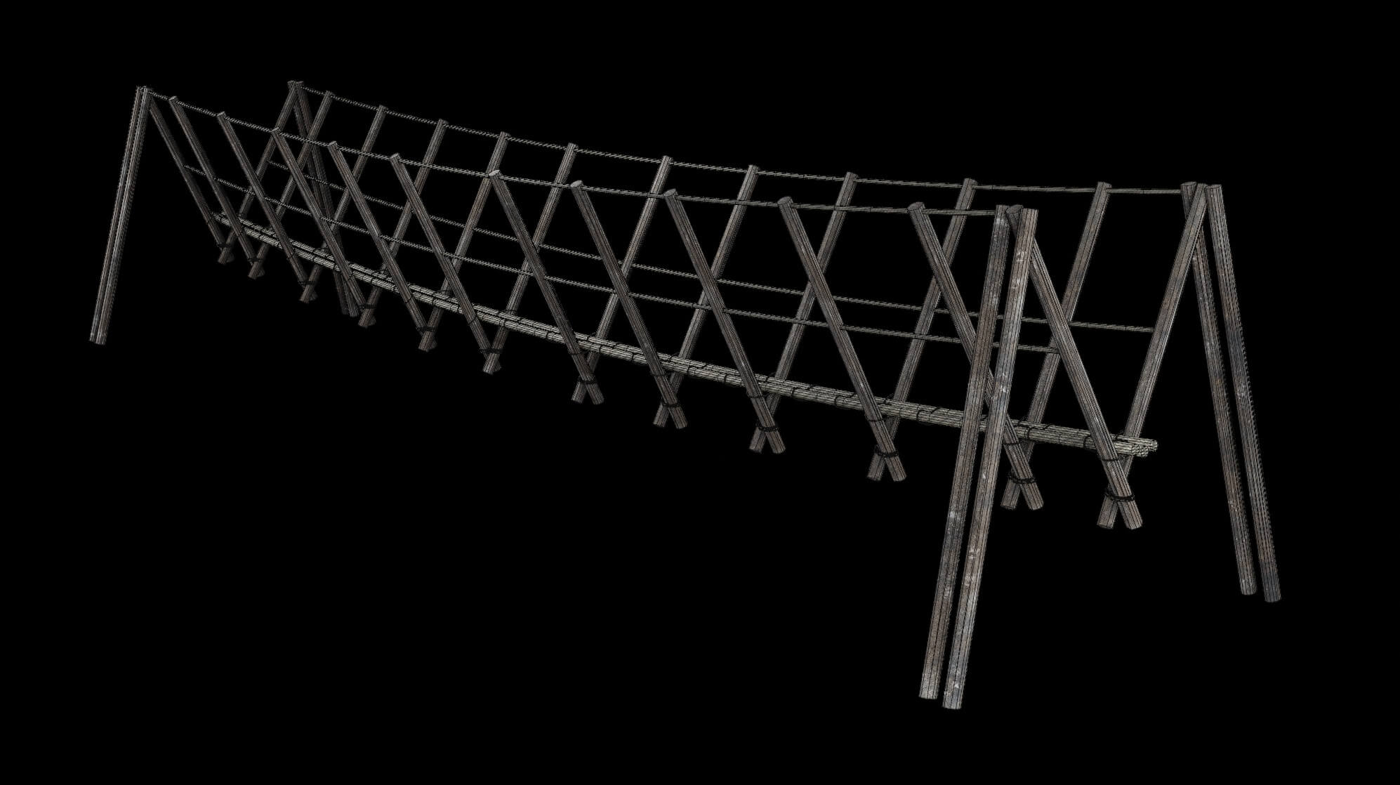 Rope Bridge Jungle Collection - 3D Model by Enterables