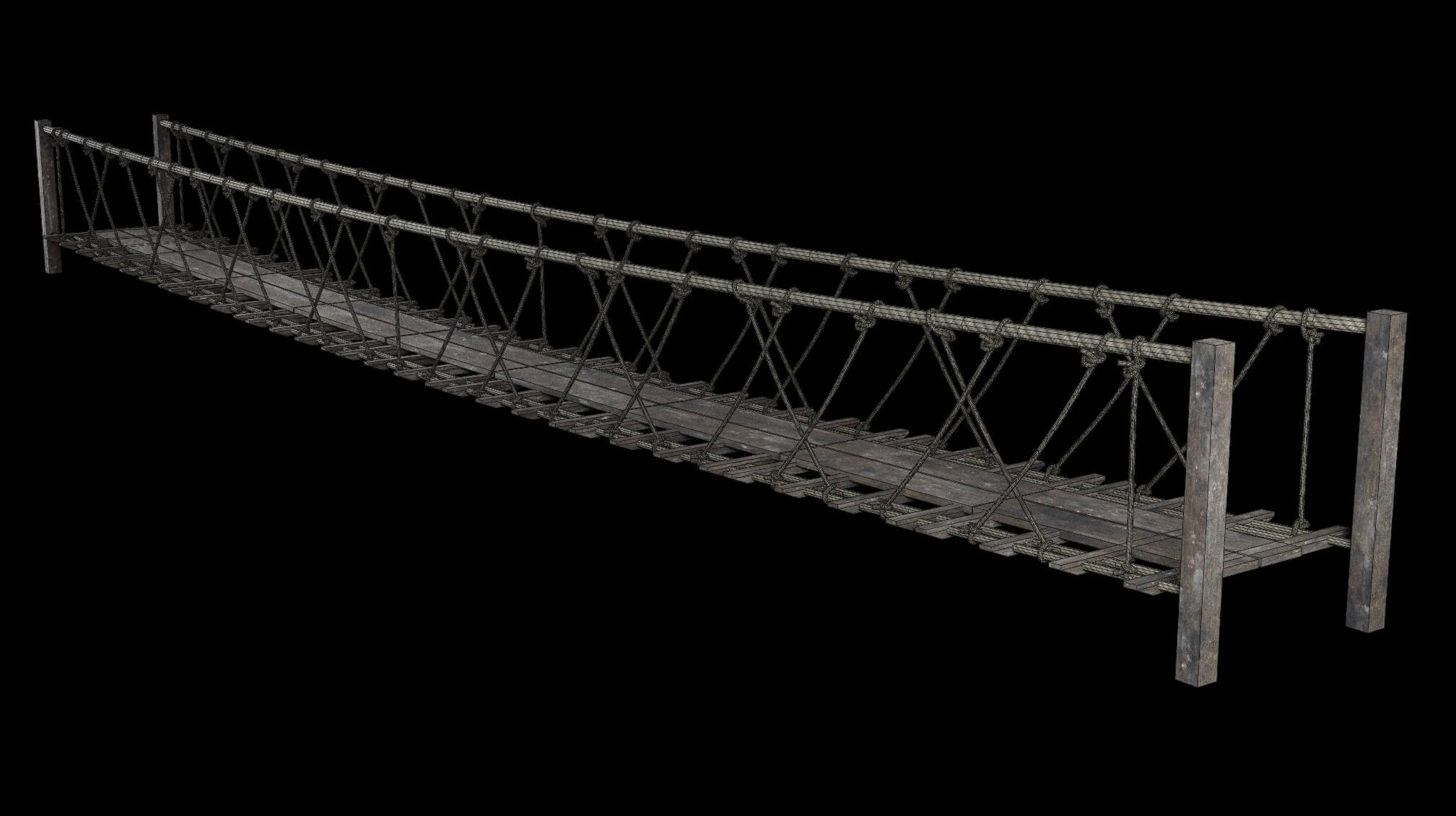 Rope Bridge Jungle Collection - 3D Model by Enterables