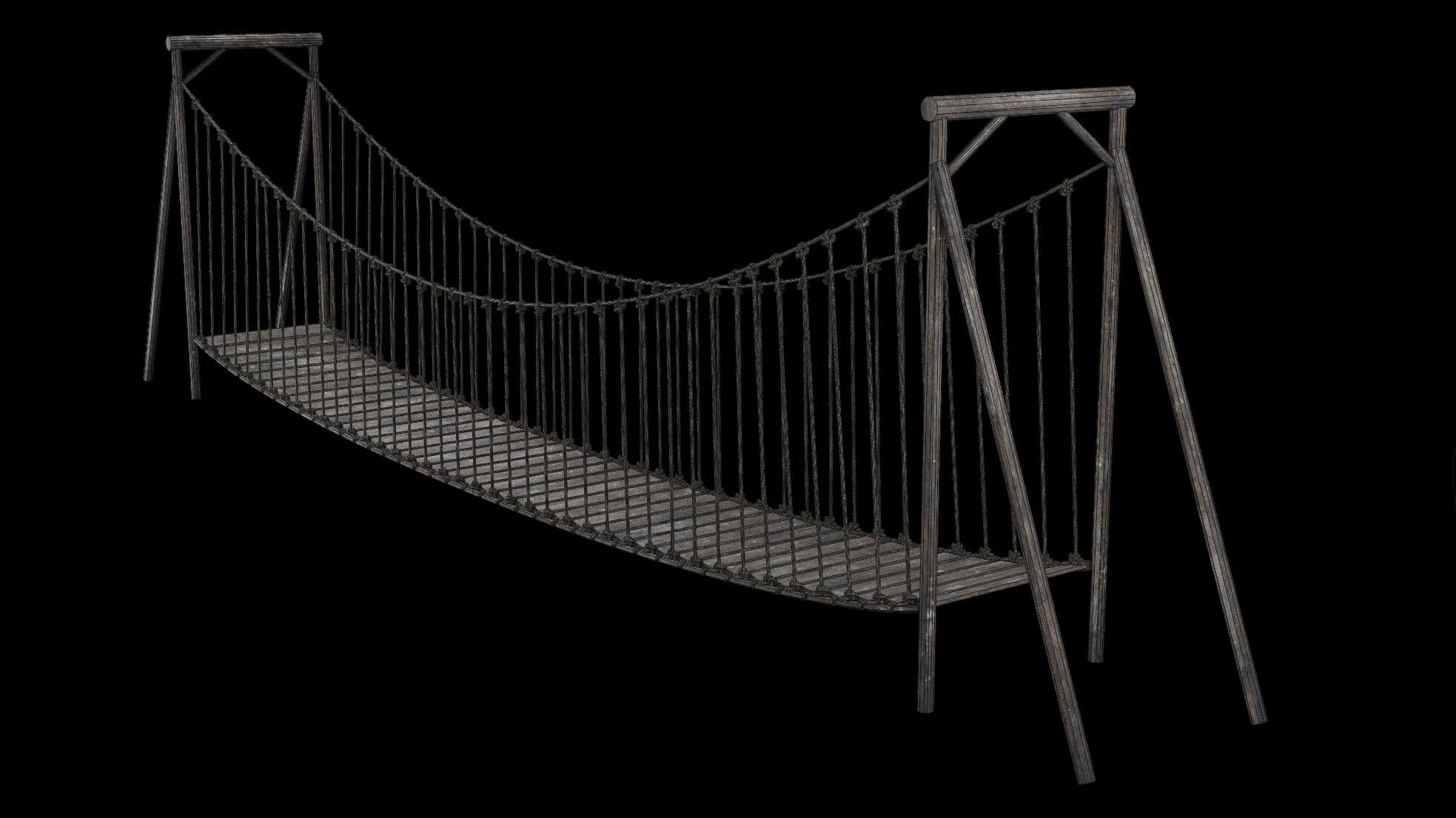 Rope Bridge Jungle Collection - 3D Model by Enterables