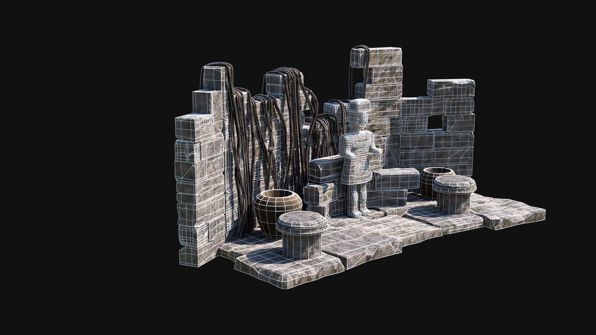 Sacrifice Altar Jungle Cult Places - 3D Model by Enterables