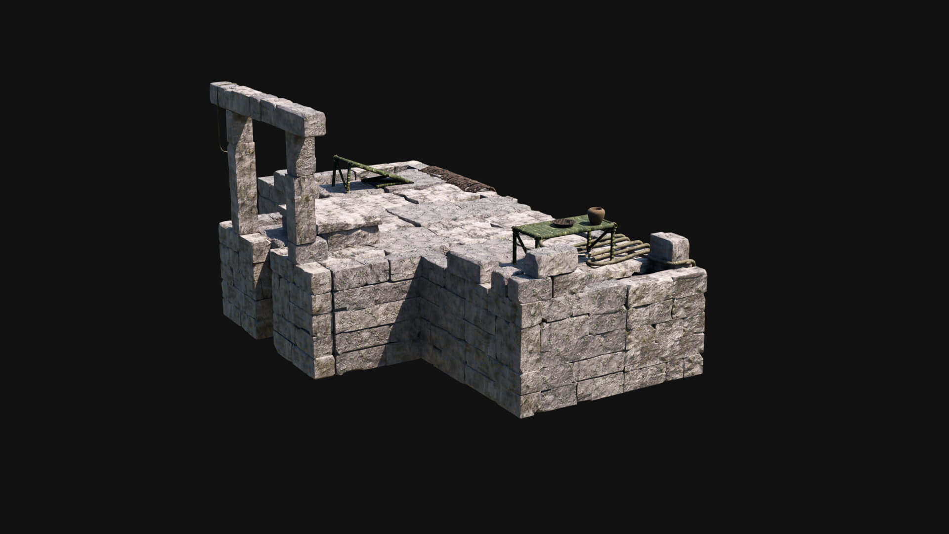 Sacrifice Altar Jungle Cult Places - 3D Model by Enterables