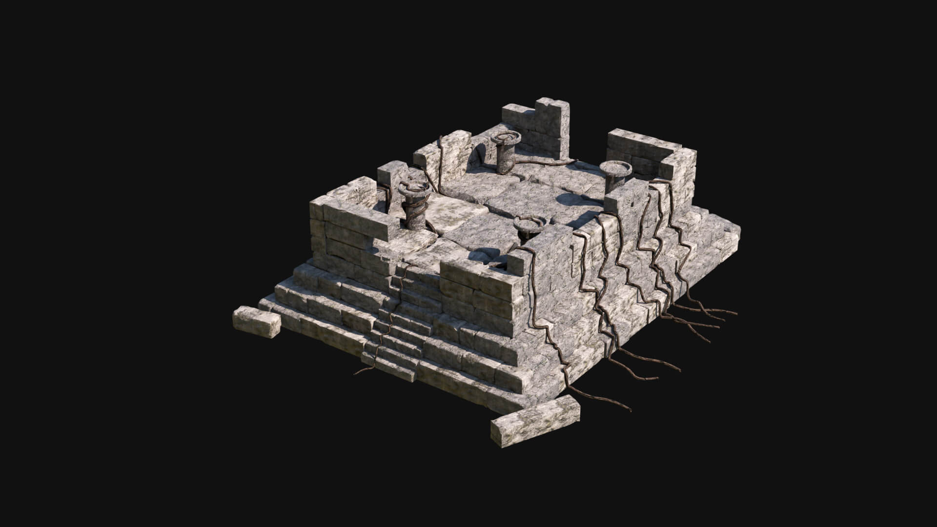 Sacrifice Altar Jungle Cult Places - 3D Model by Enterables