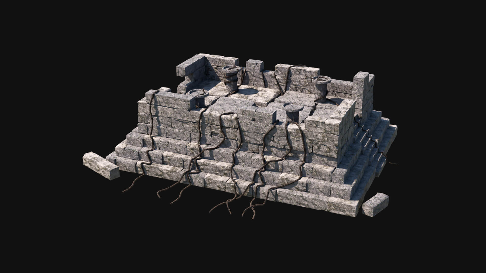 Sacrifice Altar Jungle Cult Places - 3D Model by Enterables