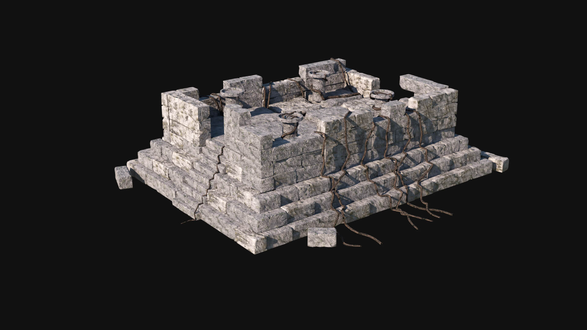 Sacrifice Altar Jungle Cult Places - 3D Model by Enterables