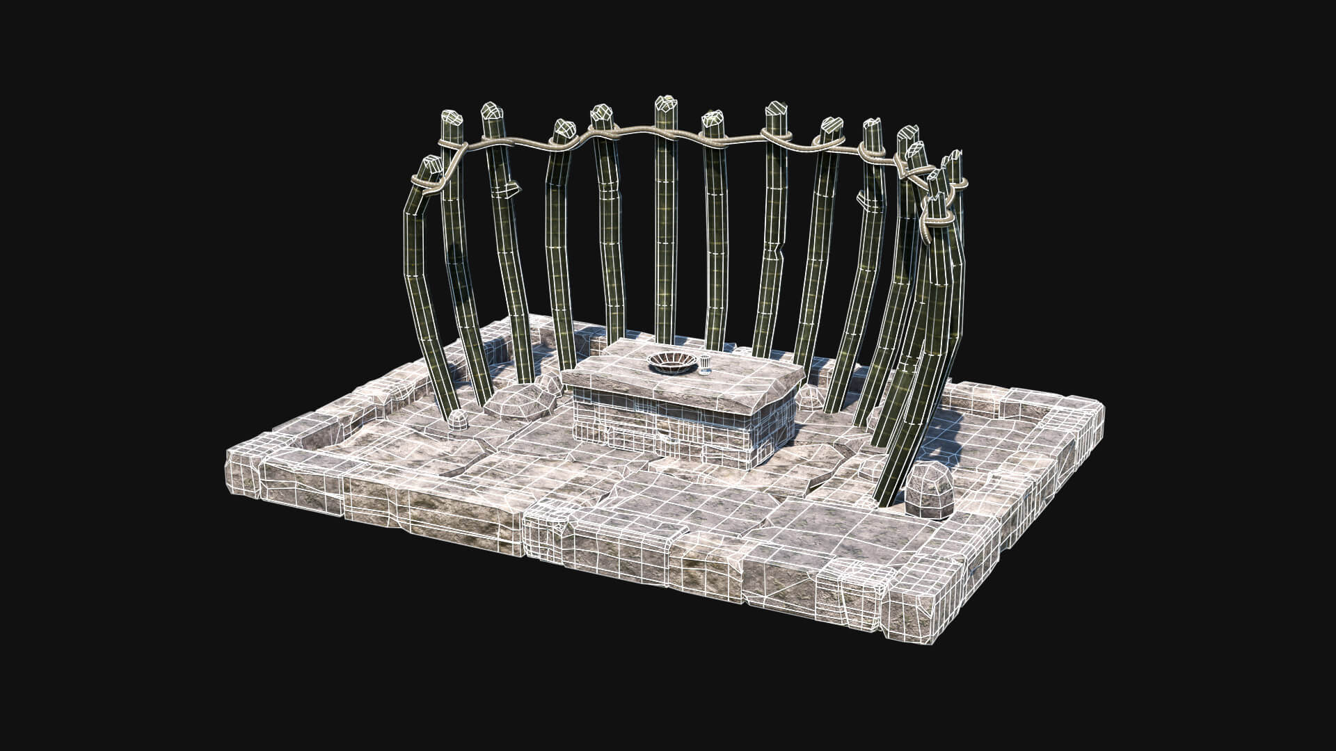 Sacrifice Altar Jungle Cult Places - 3D Model by Enterables