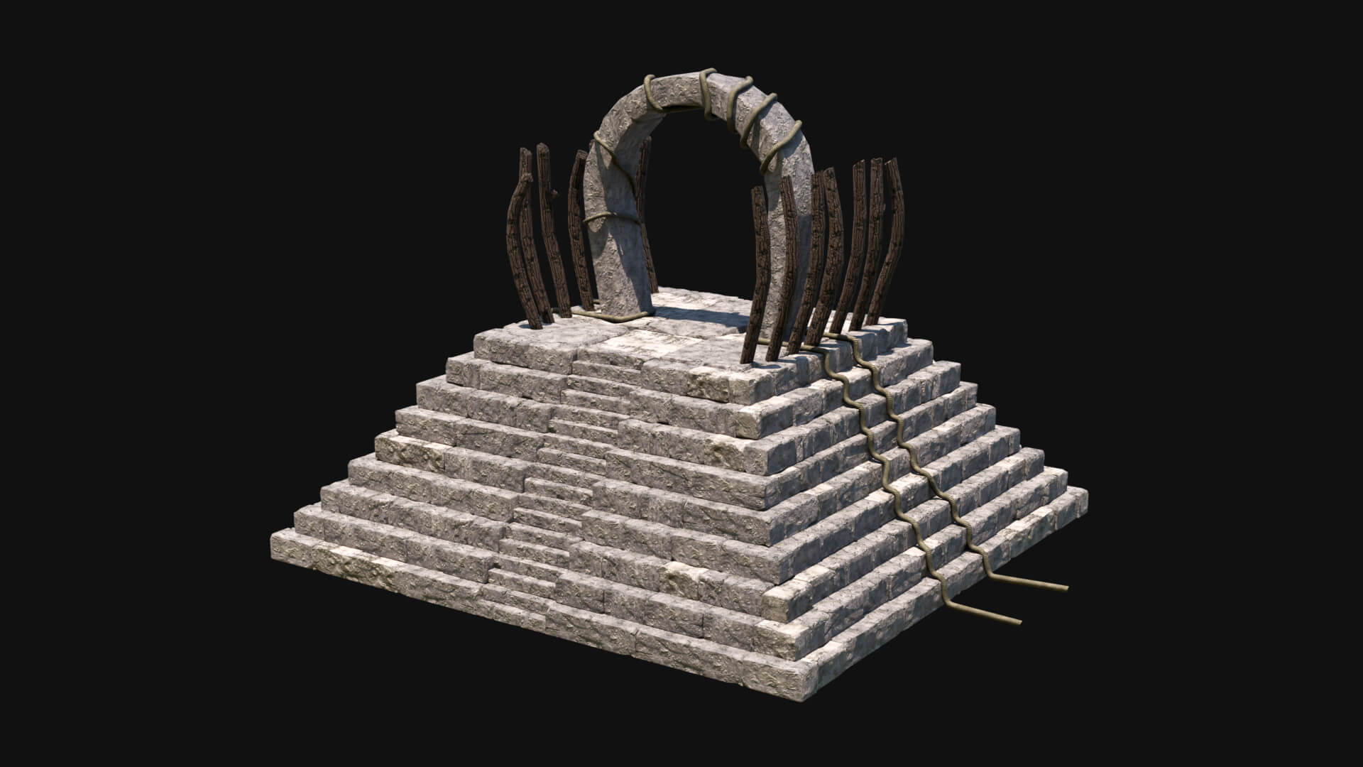 Sacrifice Altar Jungle Cult Places - 3D Model by Enterables