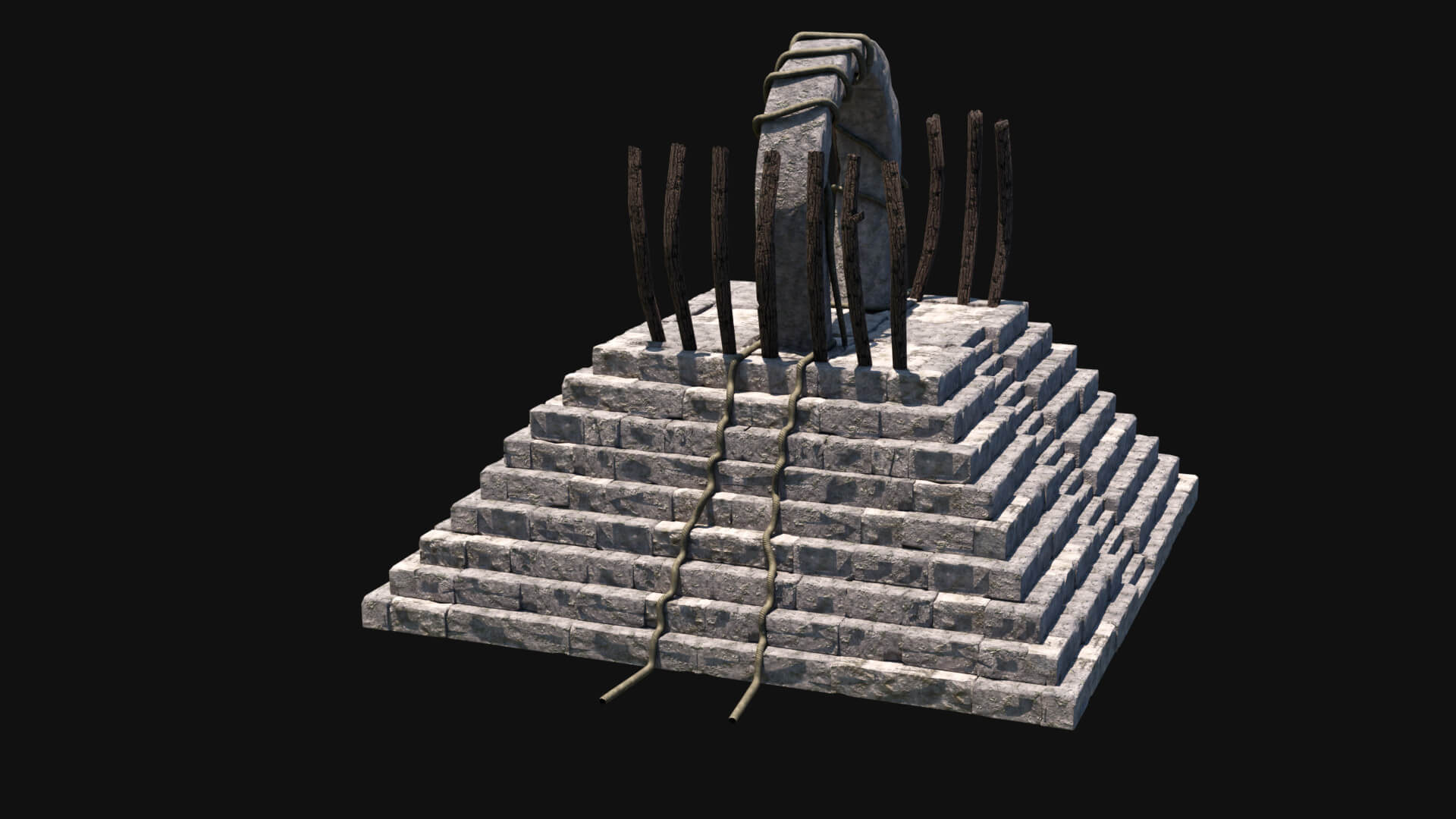 Sacrifice Altar Jungle Cult Places - 3D Model by Enterables