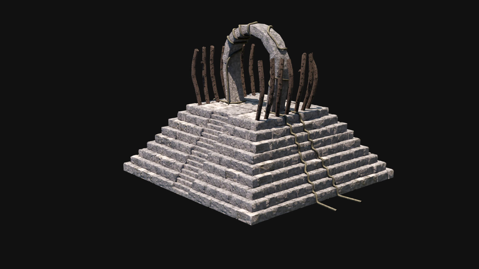 Sacrifice Altar Jungle Cult Places - 3D Model by Enterables