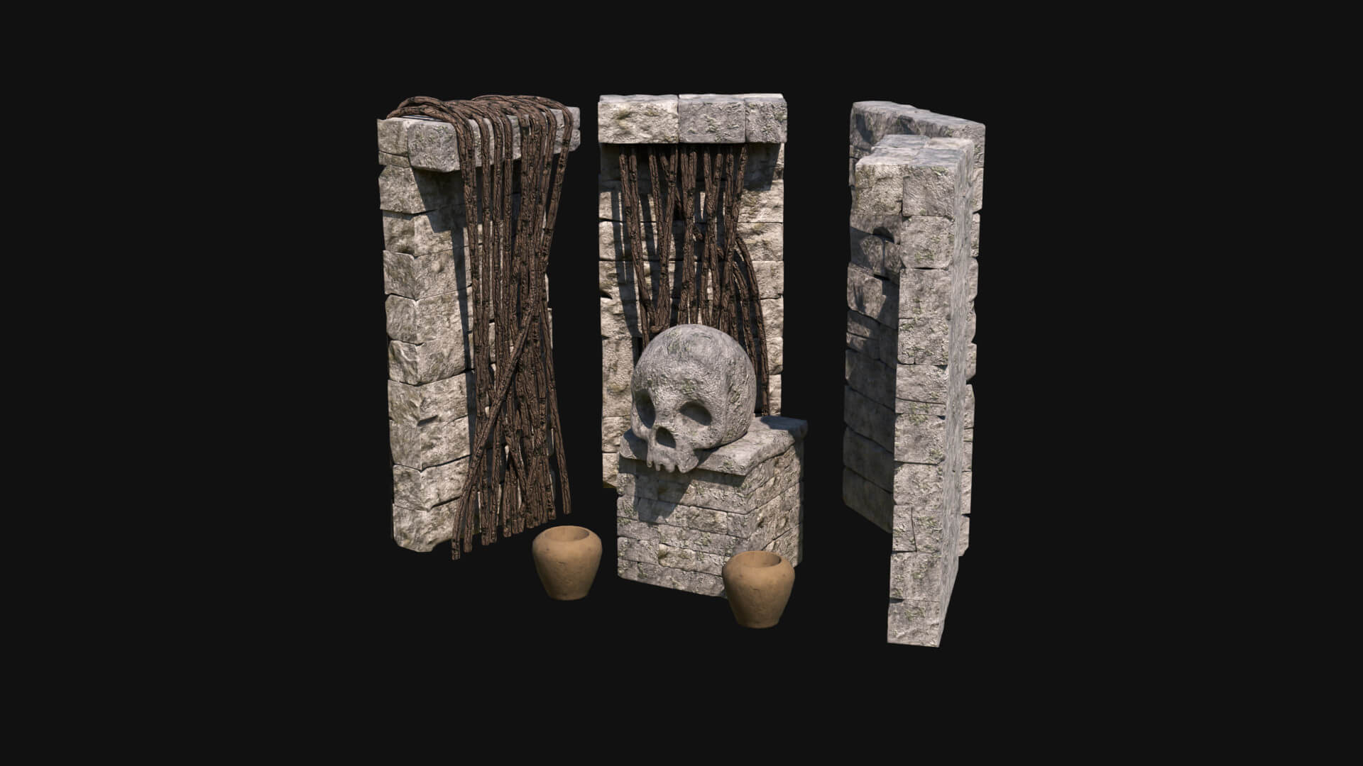 Sacrifice Altar Jungle Cult Places - 3D Model by Enterables