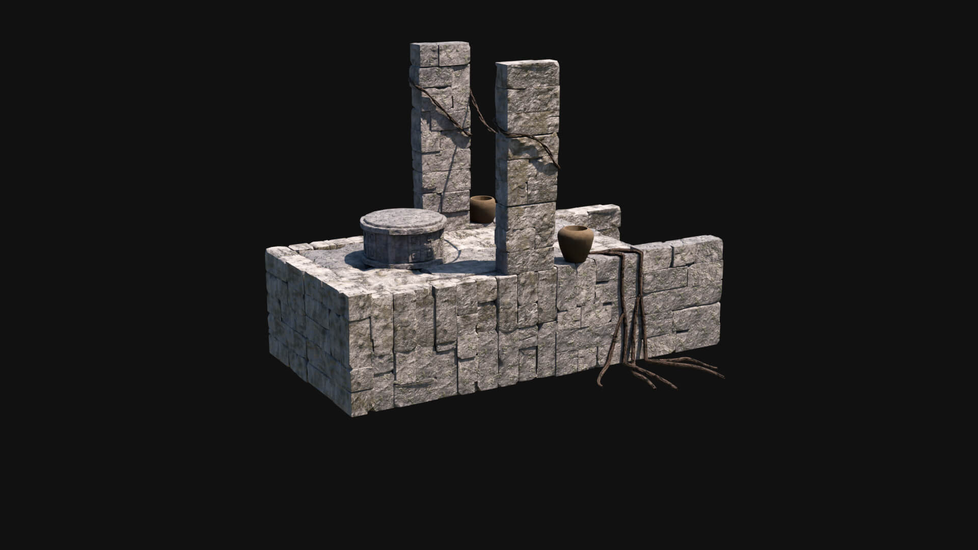 Sacrifice Altar Jungle Cult Places - 3D Model by Enterables