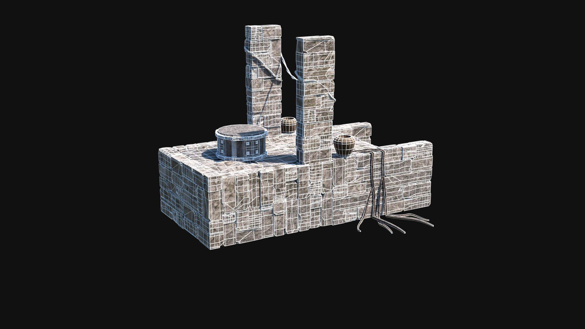 Sacrifice Altar Jungle Cult Places - 3D Model by Enterables