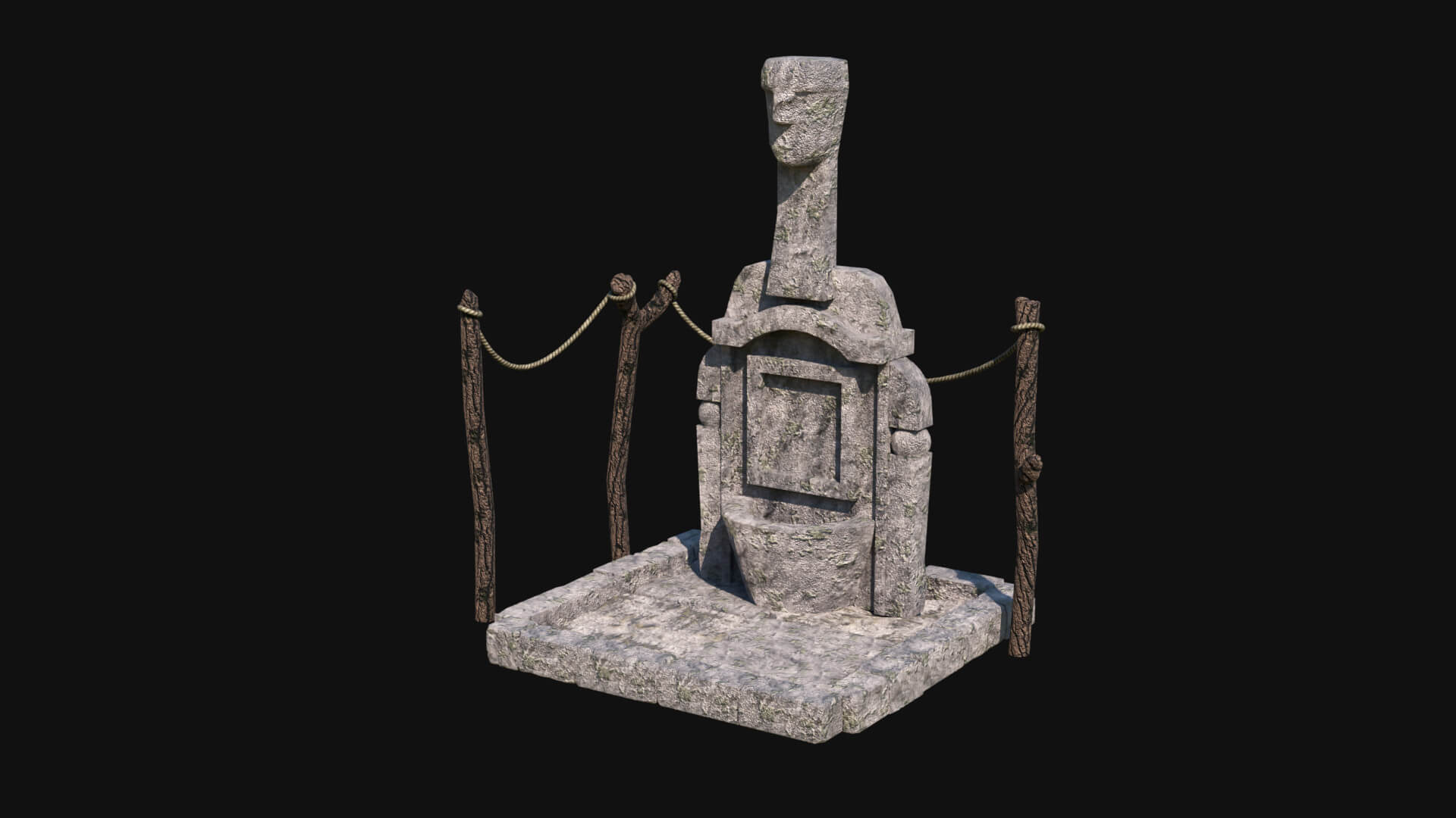 Sacrifice Altar Jungle Cult Places - 3D Model by Enterables