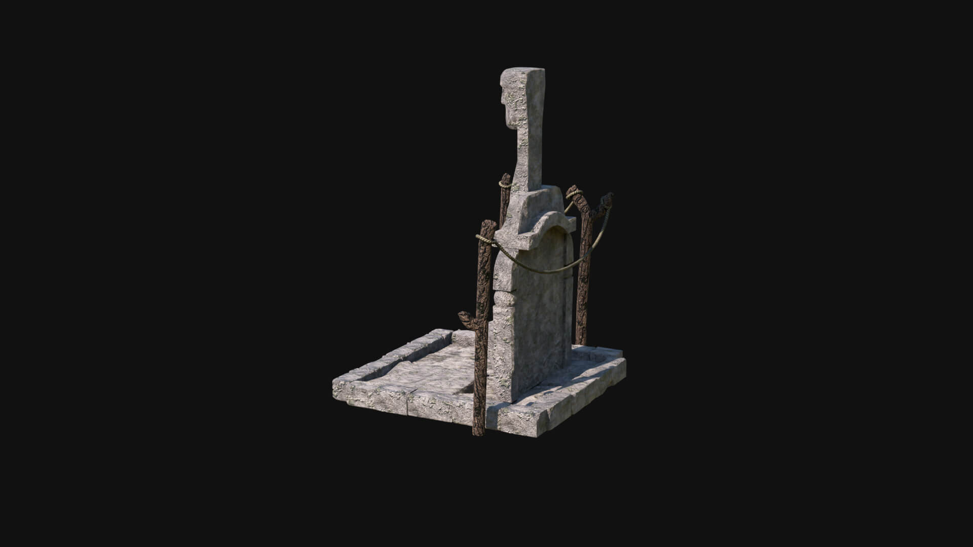 Sacrifice Altar Jungle Cult Places - 3D Model by Enterables