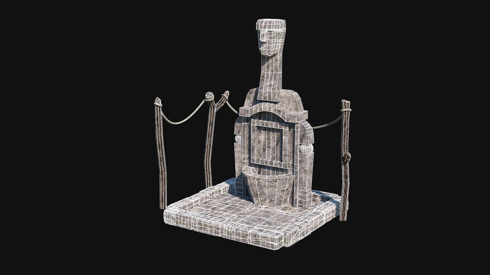 Sacrifice Altar Jungle Cult Places - 3D Model by Enterables