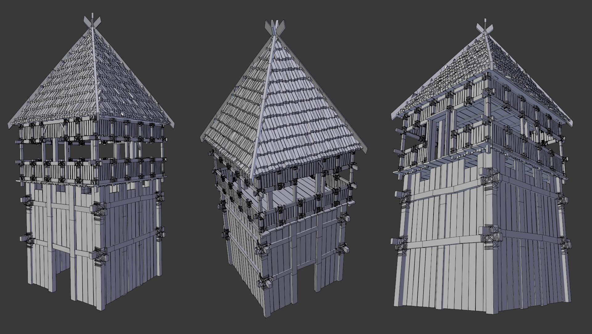 Slavic Watchtower - 3D Model by Enterables