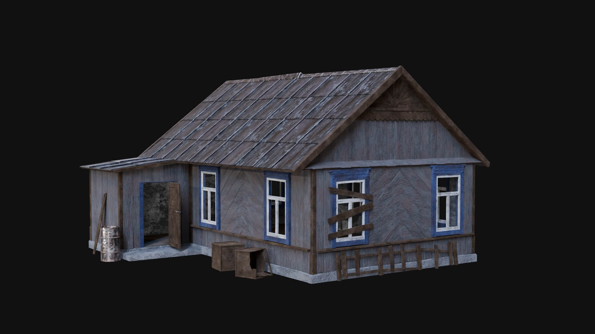 Soviet Russian European House Cabin Collection - 3D Model by Enterables