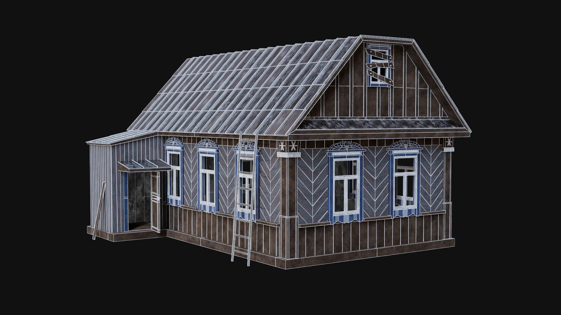 Soviet Russian European House Cabin Collection - 3D Model by Enterables