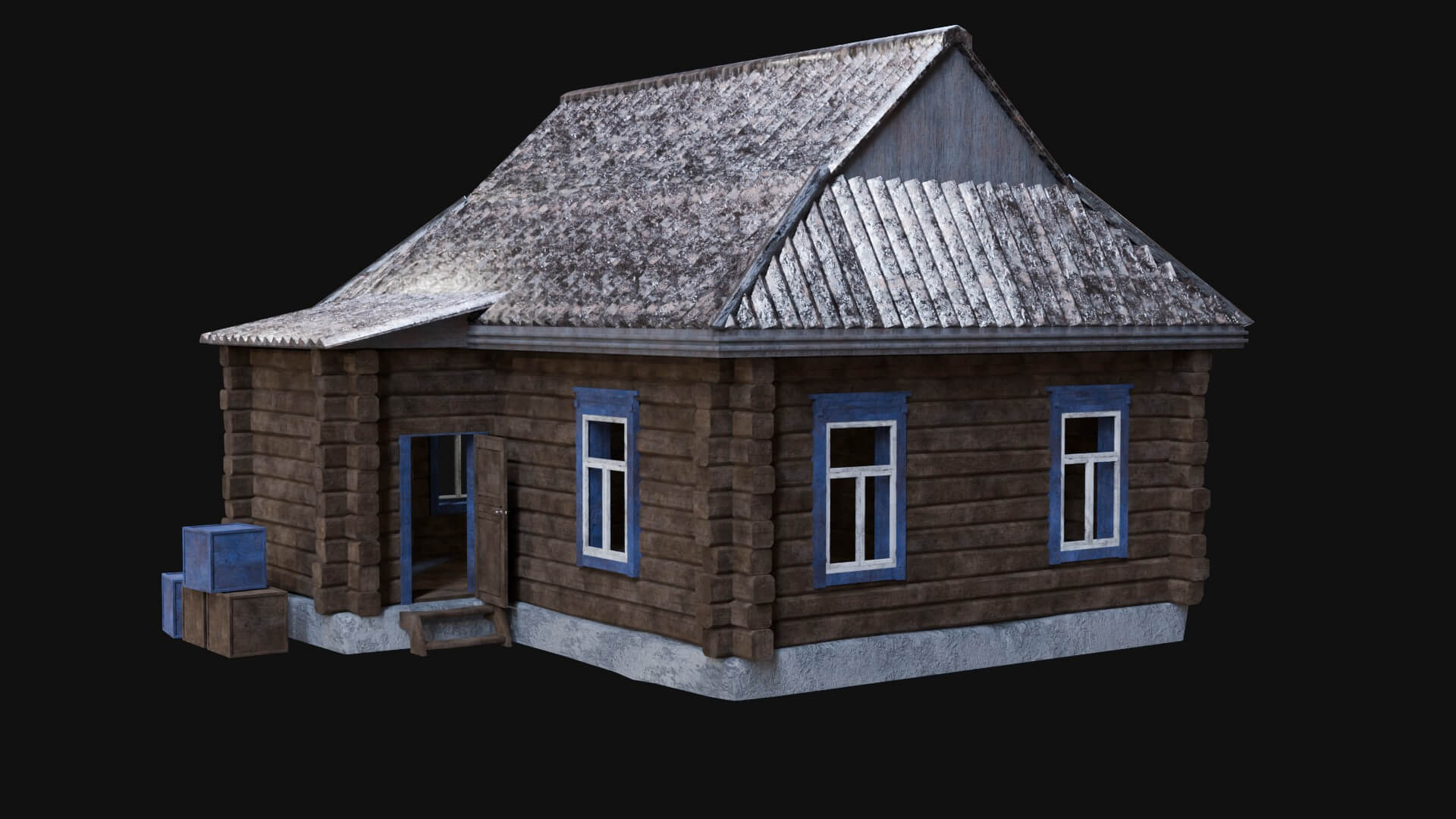 Soviet Russian European House Cabin Collection - 3D Model by Enterables