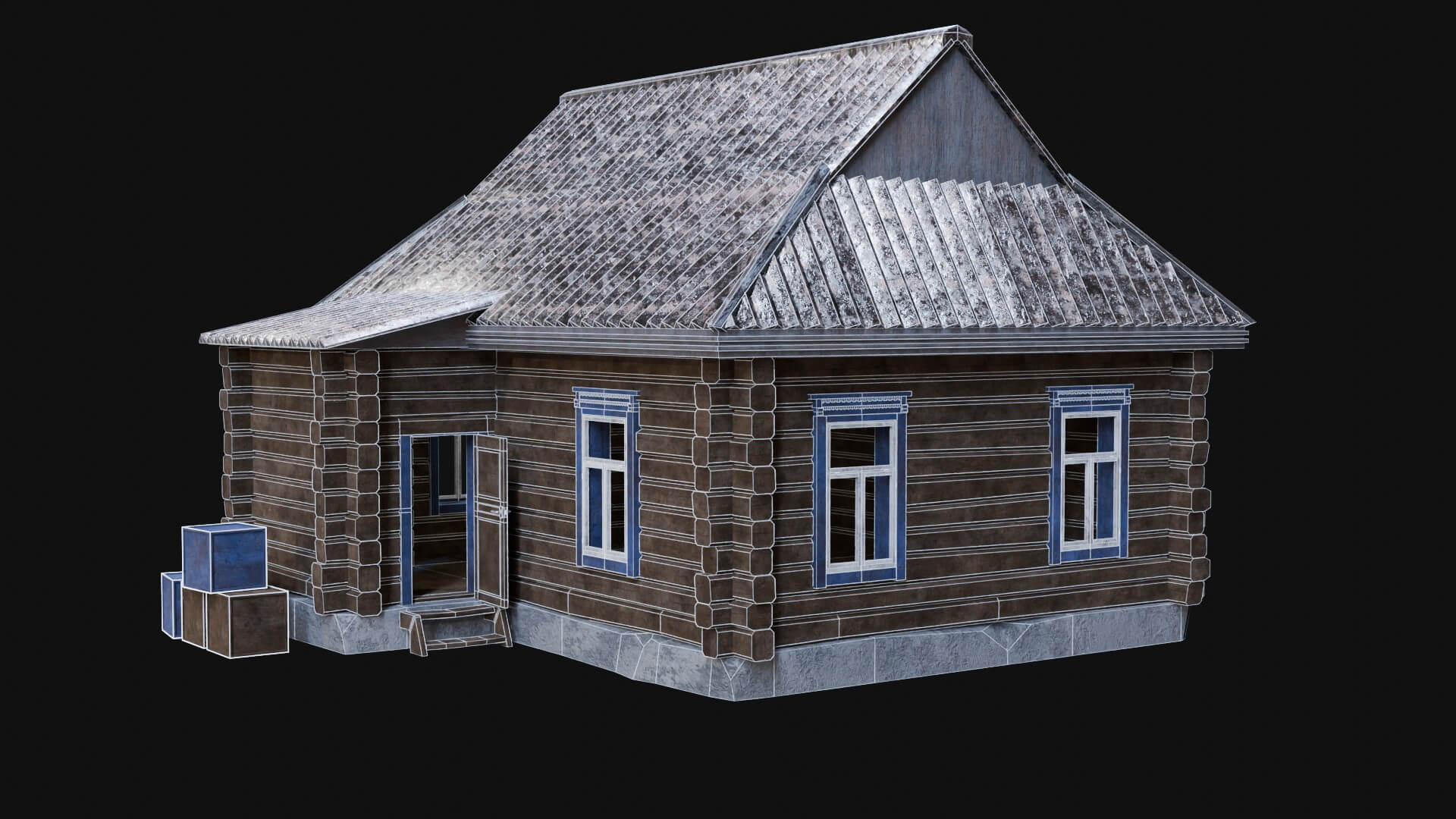 Soviet Russian European House Cabin Collection - 3D Model by Enterables