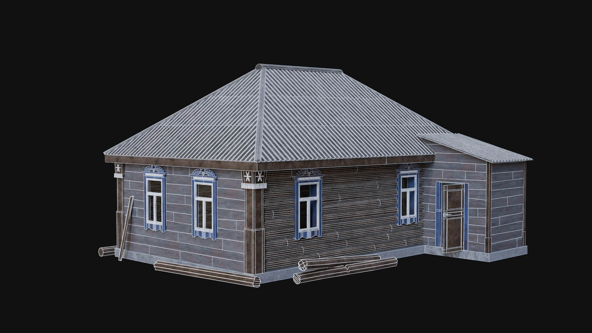 Soviet Russian European House Cabin Collection - 3D Model by Enterables