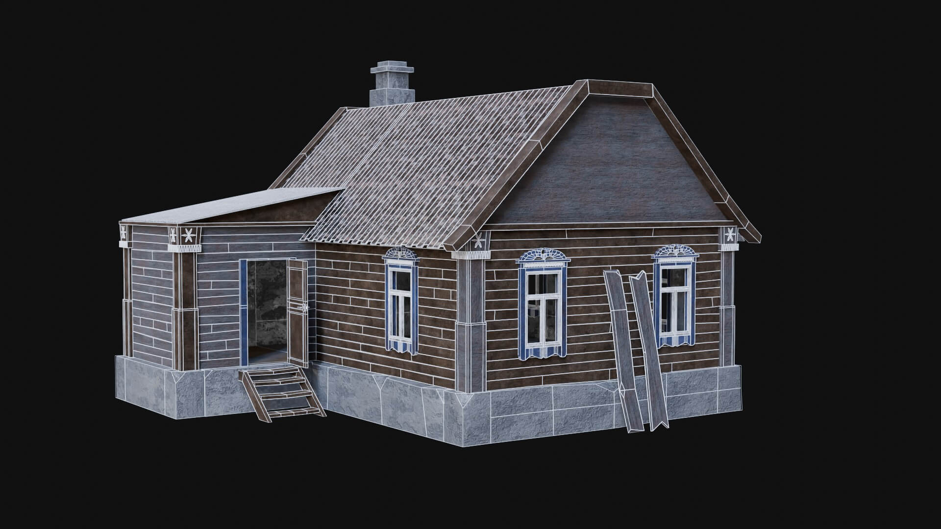 Soviet Russian European House Cabin Collection - 3D Model by Enterables