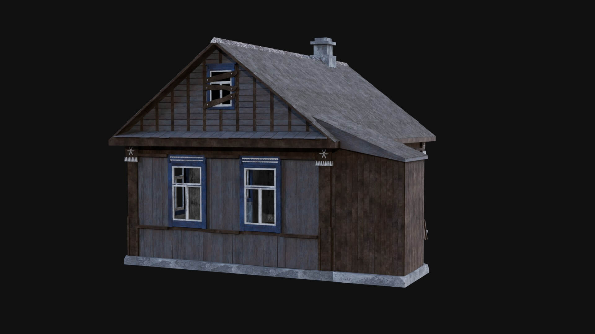 Soviet Russian European House Cabin Collection - 3D Model by Enterables