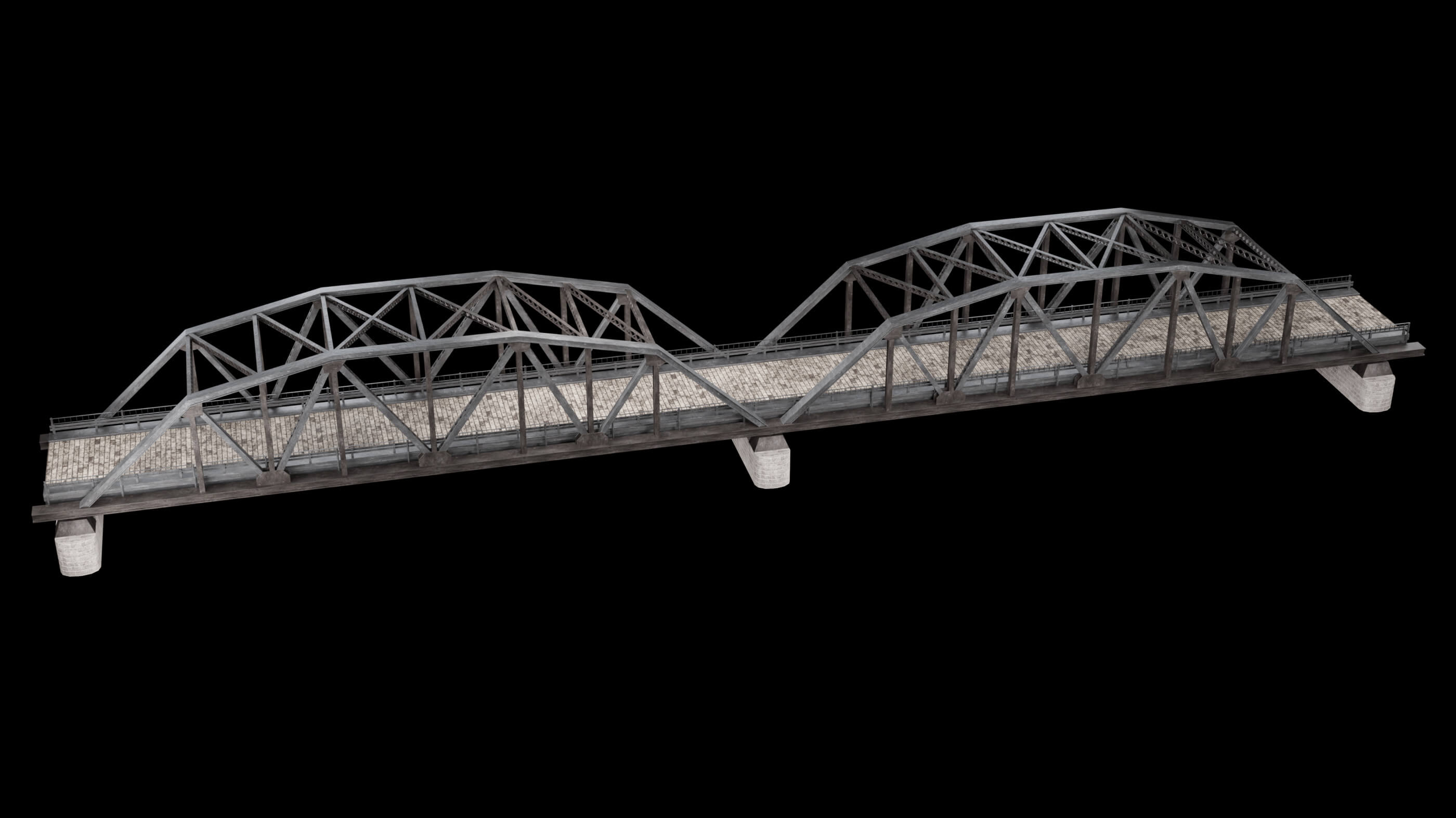 Steel Metal Gate Bridge Collection - 3D Model by Enterables