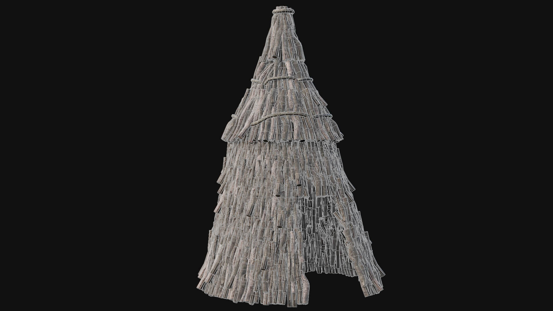 Stick Huts Primitive Shelter Collection - 3D Model by Enterables
