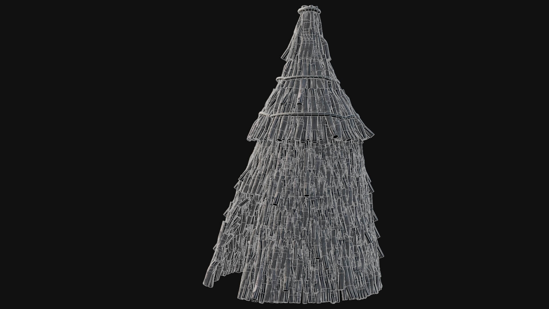 Stick Huts Primitive Shelter Collection - 3D Model by Enterables