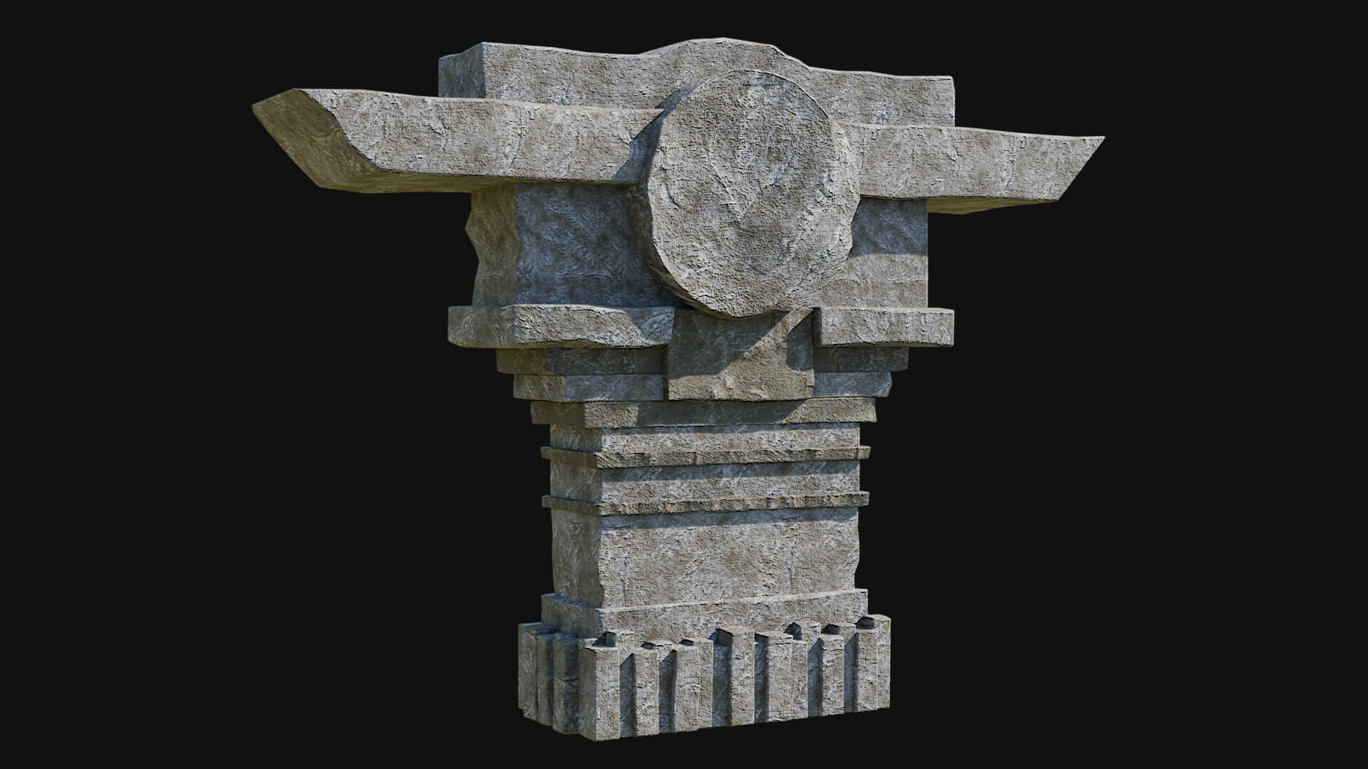 Stone Monuments and Totems Collection - 3D Model by Enterables