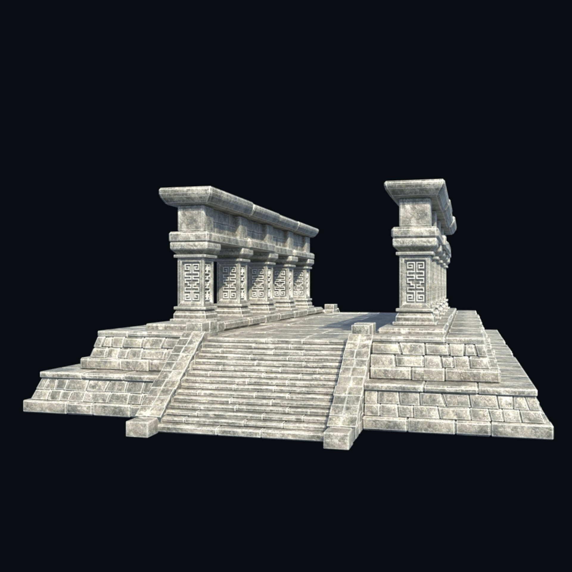 Temple Ancient Aztec Maya Inca Collection - 3D Model by Enterables