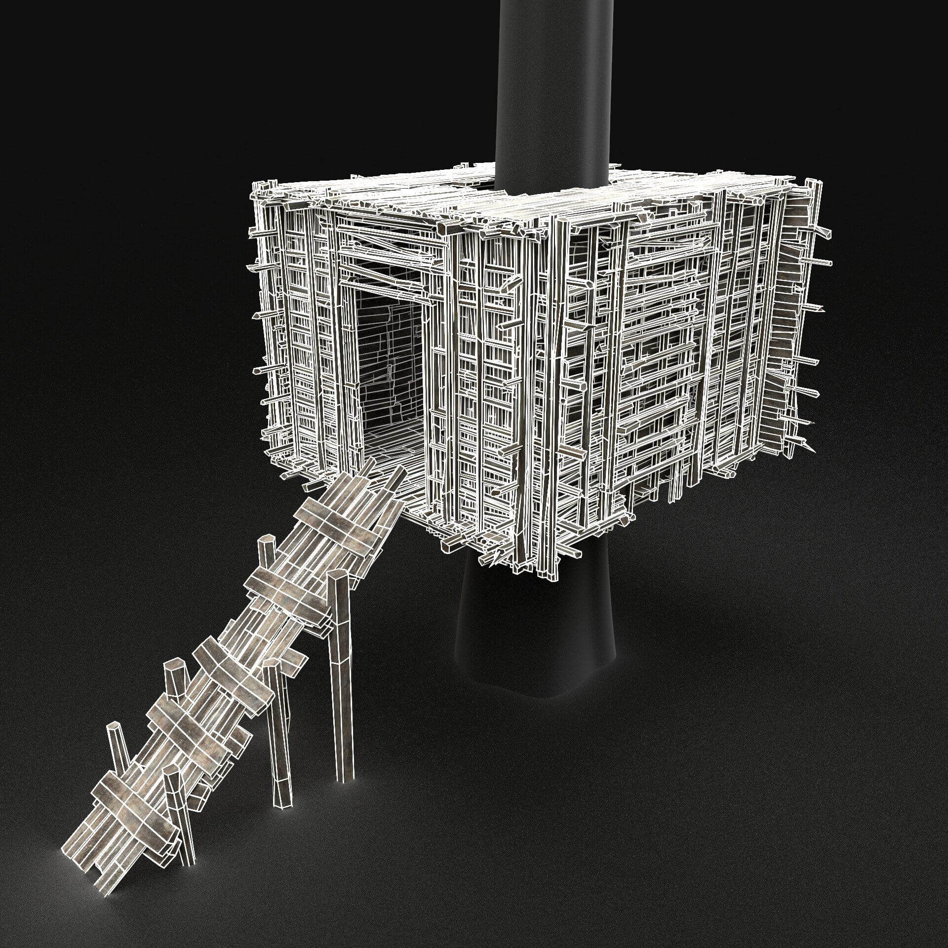 Tree Platform Collection Pack - 3D Model by Enterables