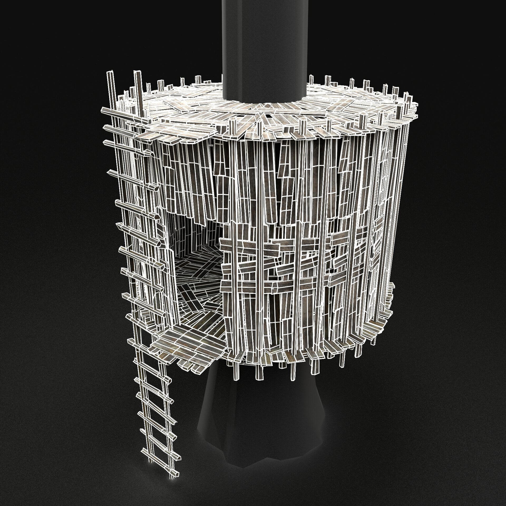 Tree Platform Collection Pack - 3D Model by Enterables