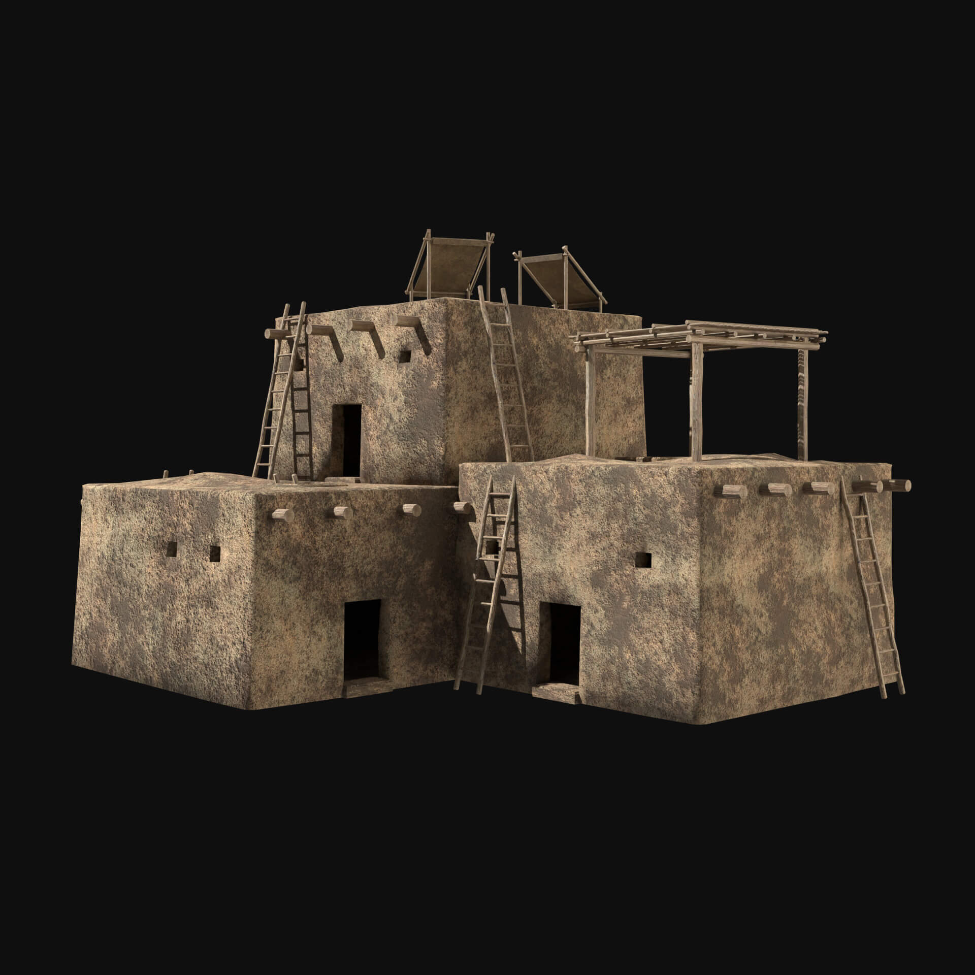 Turkish Arab Desert Ancient House Collection - 3D Model by Enterables