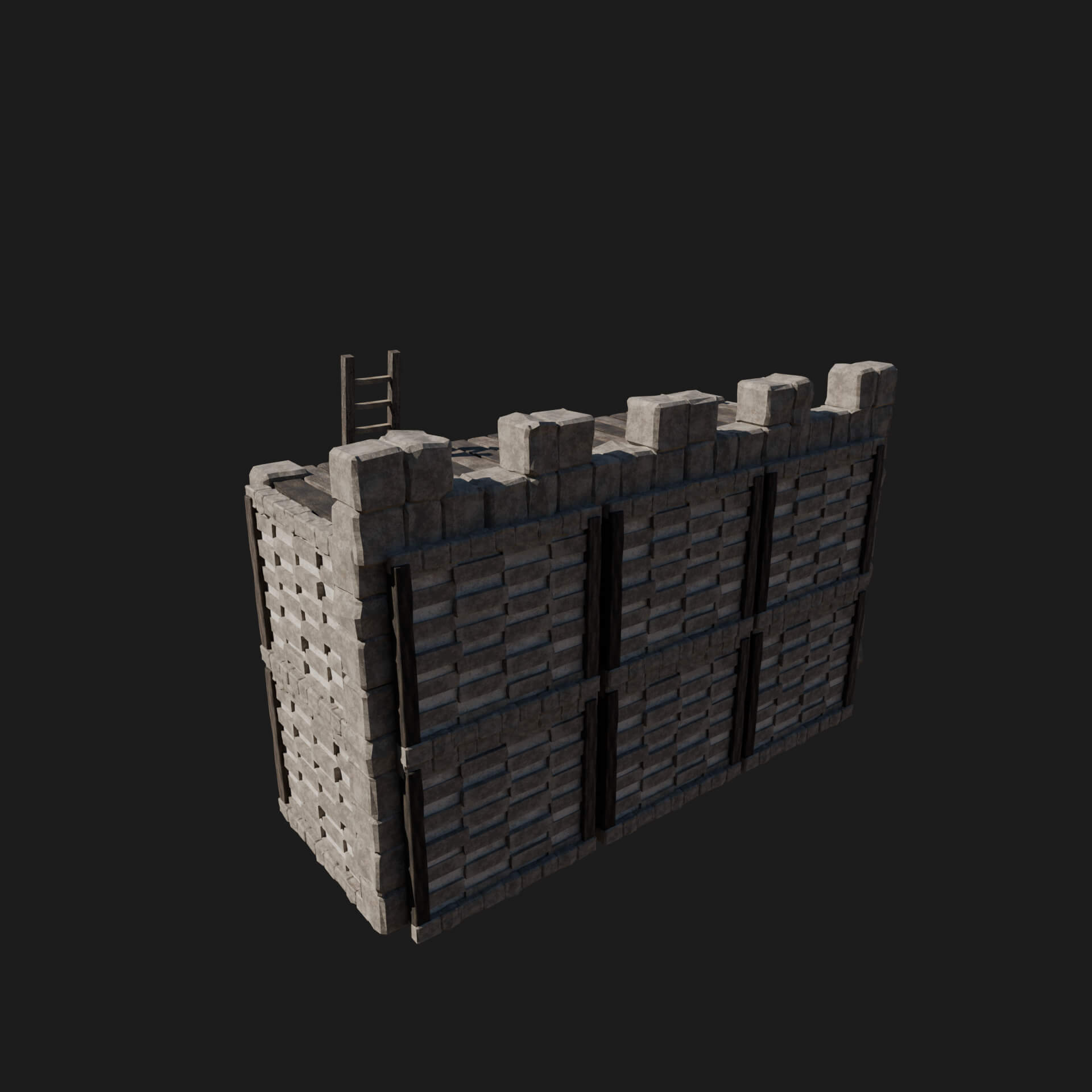 Viking Fort Constructions - 3D Model by Enterables