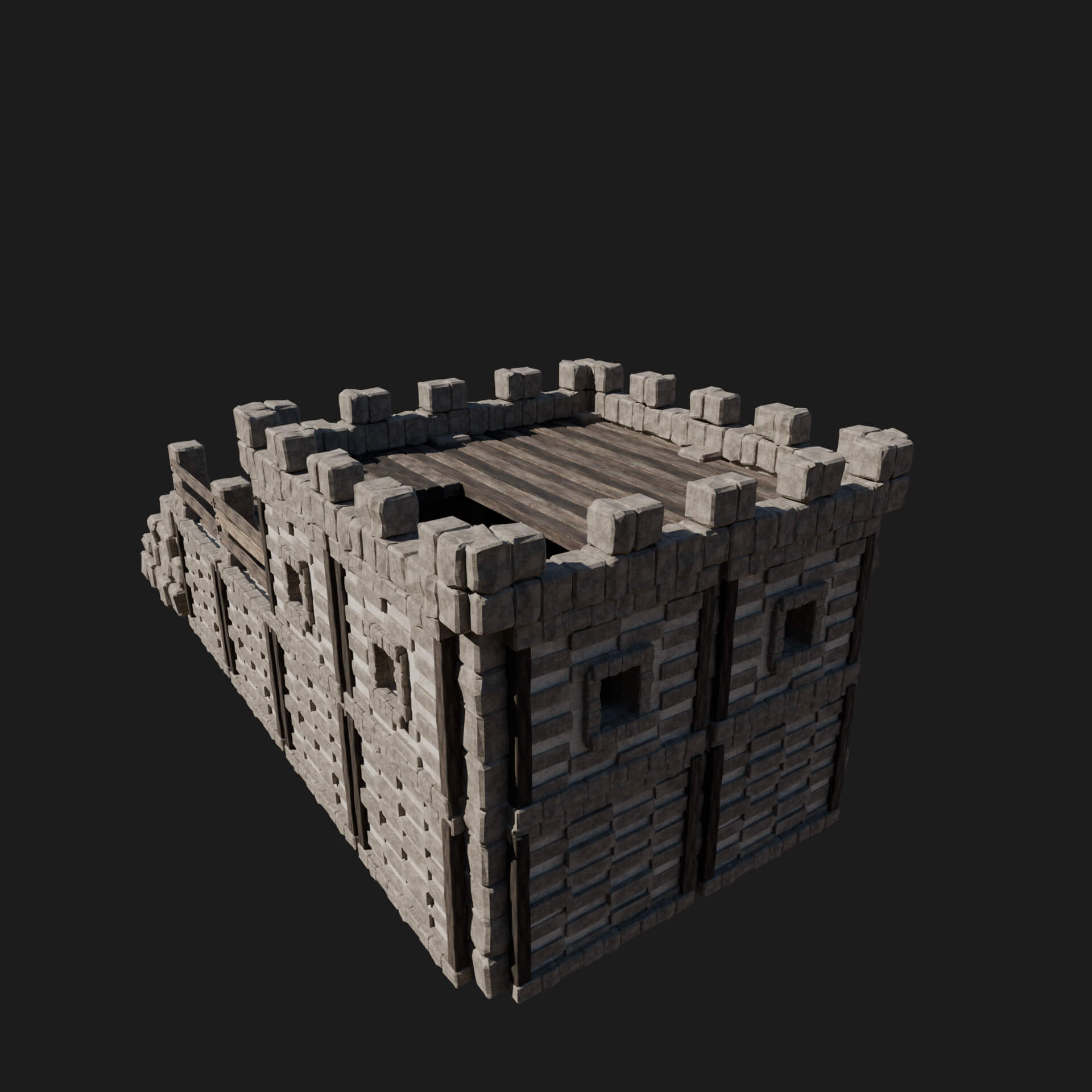 Viking Fort Constructions - 3D Model by Enterables
