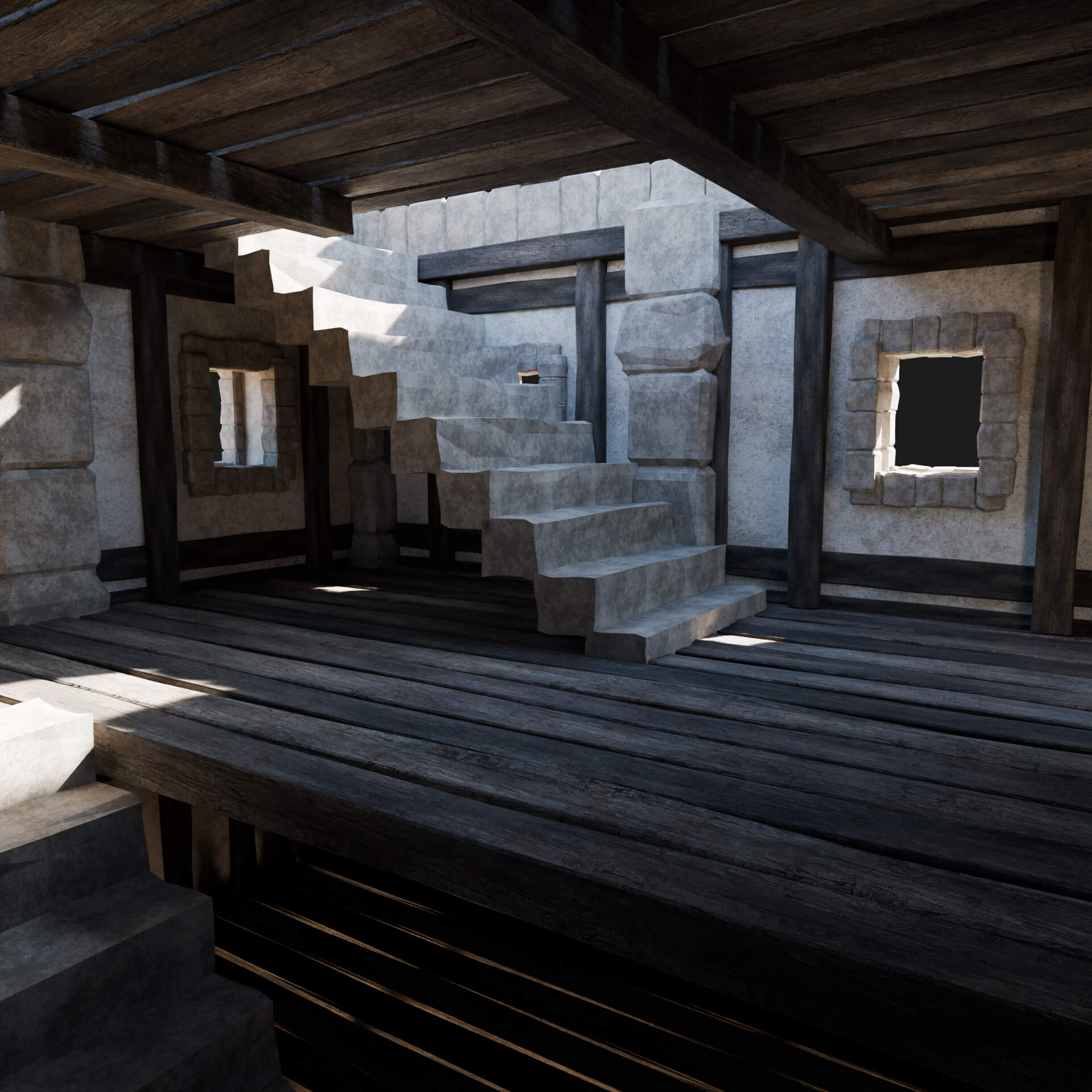 Viking Fort Constructions - 3D Model by Enterables