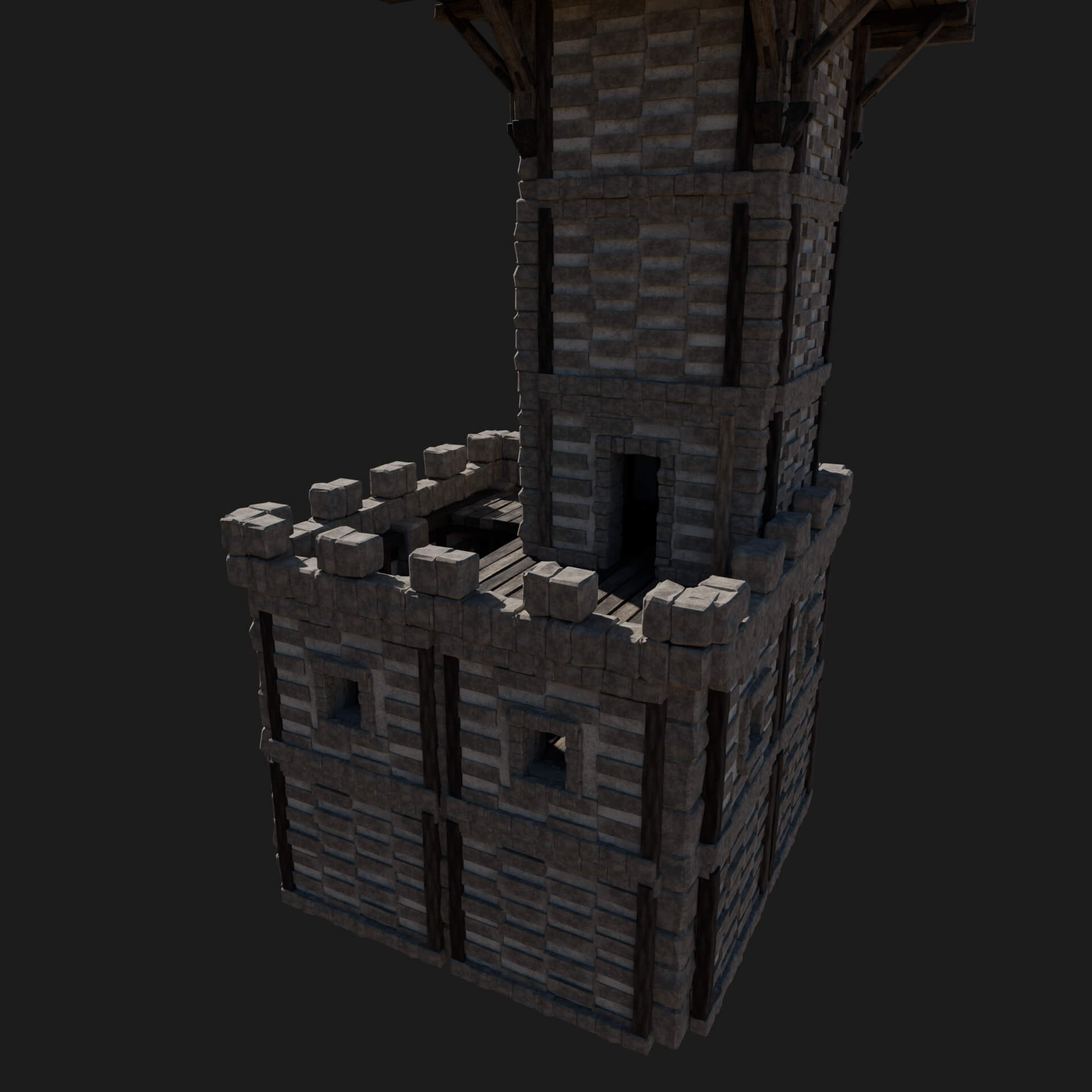 Viking Fort Constructions - 3D Model by Enterables