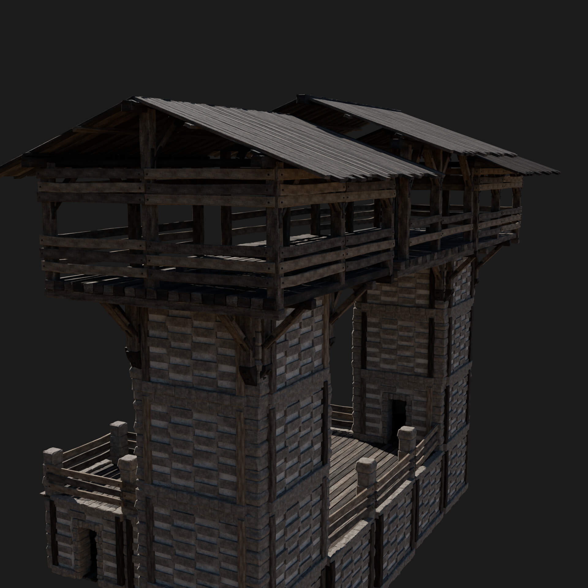 Viking Fort Constructions - 3D Model by Enterables